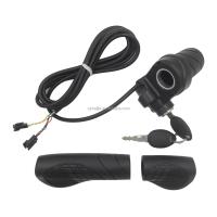 China ABS Electric Scooter Twist Throttle Half Bar Throttle With Electric Lock for sale