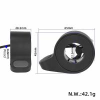 China Black Finger Accelerator ABS Thumb Throttle For Electric Scooter for sale
