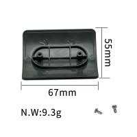 China Black Scooter License Plate Frame Xiaomi Pro 2 Parts Scooter Number Plate Frame for sale