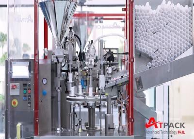 China 3,600 pieces / hour Cosmetic Tube Filling Equipment Personnel Care Food Pharmacy PLC Control for sale