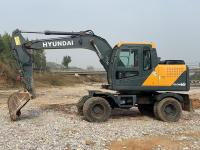 China Used Digger HYUNDAI  150W-VS Hydraulic Crawler Used Wheel  Excavators for sale