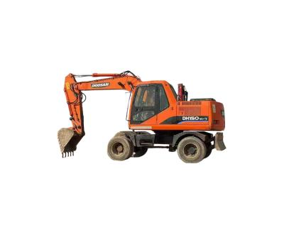 China Dosan DH150W-7 wheel excavator for sale