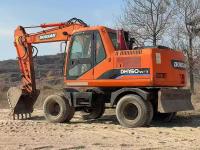 China Dosan DH150W-7 wheel excavator for sale