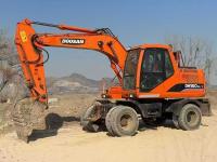China Dosan DH150W-7 wheel excavator for sale