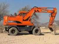 China Dosan DH150W-7 wheel excavator for sale