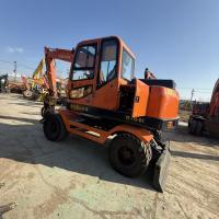 China Small tyre excavator for sale