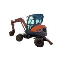 China Used Doosan DX60 tyre  excavator for sale