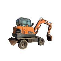 China Used Doosan DX60 tyre  excavator for sale