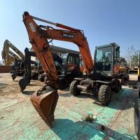 China Used Doosan DX60 wheel  excavator for sale