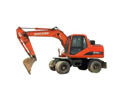 China Used Doosan DH150 wheel excavator for sale