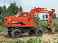 China Used Digger Doosan DH150W-7 Hydraulic Wheel Used Excavator for sale