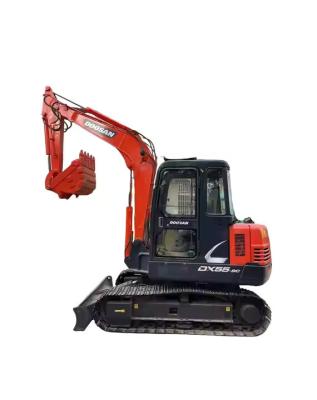 China DOOSAN DX55 5.5 Ton Used Excavators High Quality Pre-Owned Construction Equipment Second Hand for sale