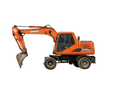 China Second hand Doosan DH150W-7 wheel excavator for sale