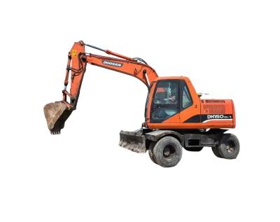 China Second hand Doosan DH150W-7 wheel excavator for sale