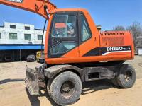 China Second hand Doosan DH150W-7 wheel excavator for sale
