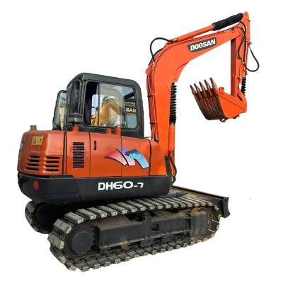China Used Rubber Track Digger Doosan DH60  Hydraulic Crawlerl Used Excavator for sale