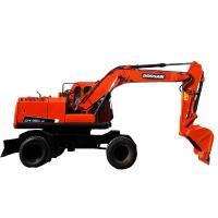 China Hot Selling Used Digger Doosan DX150W-9C  Hydraulic Crawler Used Wheel Excavator for sale