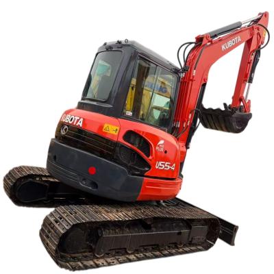 China Used Excavator 5Tons KUBOTA U55-4 Large Construction Machines Secondhand Excavator Used Digger for sale