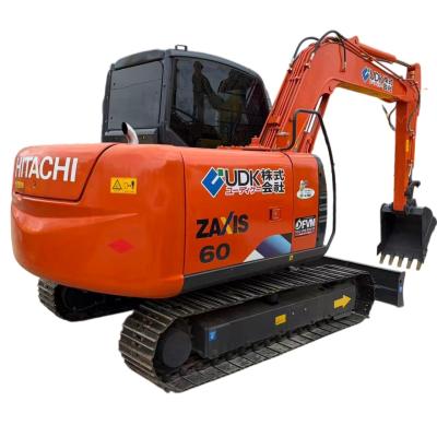 China Used Excavator 6 Tons HITACHI ZAXIS 60 Large Construction Machines Secondhand Excavator Used Digger for sale