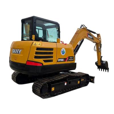 China Used Excavator 6 Tons SANY SY55C Large Construction Machines Secondhand Excavator Used Digger for sale
