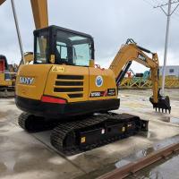 China Used Excavator 6 Tons SANY SY55C Large Construction Machines Secondhand Excavator Used Digger for sale