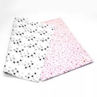 China Polka Dot Gingham Double Color Background Tissue Paper Wrap For Shoe Box Nail Polish for sale