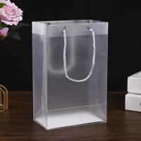 China Transparent PVC Plastic Bag , Customized PVC Tote Bag For Red Wine Packing for sale