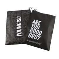 China Custom Printed Logo CPE Plastic Slider Zipper Bags for sale