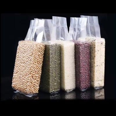 China Transparent Vacuum Bag With Miscellany Grain Print for sale