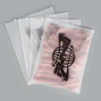 China Custom Cpe Frosted Zipper Packaging Bag Plastic Clear Zip Bag for sale