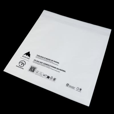 China Wholesale Embossed Mini Semi Disposable Self Seal Transparent Biodegradable Envelope Glassine Wax Paper Bag for sale