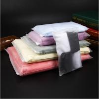 China Custom Self-Sealing CPE Zipper Bags With Printed Logo Frosted Plastic Zip Lock Bag for sale