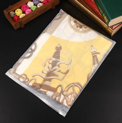 China Customized Size CPE Zipper Bags Matte Frosted Packaging Bags With Ziplock Closure For Shipping for sale