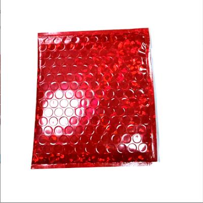 China Secure Zipper Closure Metallic Bubble Zipper Bag With Multi-Size And Multi-Purpose for sale