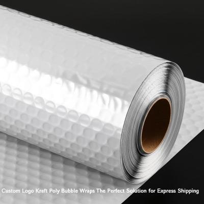 China Custom Logo Kraft Poly Bubble Wraps The Perfect Solution for Express Shipping for sale