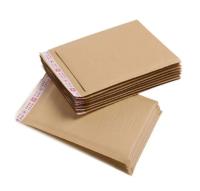 China Self-sealing Kraft Bubble Mailers Made with Low Density Polyethylene Inner Materials Customized Logo Offering Mailing Solutions for sale