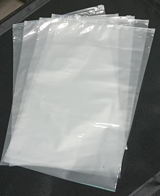 China Dual Material Clear PE and Frosted CPE Construction Secure Seal CPE Zipper Bag for Storage for sale