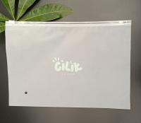 China Eco-Friendly Food-Safe Reusable CPE Frosted Zipper Pouch Storage For Clothes Documents for sale
