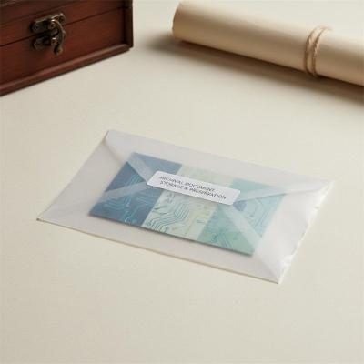 China 35gsm Thickness Glassine Paper Envelope Providing AI Design Files Designed for Archival Document Storage and Preservation for sale