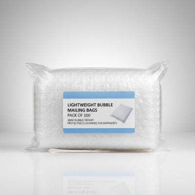 China Lightweight Bubble Mailing Bags Pack Of 100 Designed With 3MM Bubble Height Offering Protective Cushioning For Shipments for sale