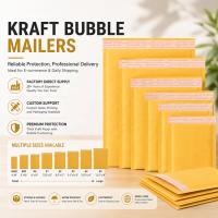 China Various Sizes Kraft Cushion Bubble Mailers Featuring Inner Materials Low Density Polyethylene Protective Packaging Envelopes for Shipping for sale