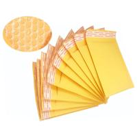 China Lightweight Kraft Bubble Mailers Incorporating Low Density Polyethylene Inner Materials and Customized Logo for Packaging for sale