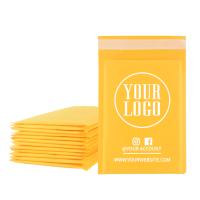 China Lightweight Kraft Bubble Mailers Incorporating Low Density Polyethylene Inner Materials and Customized Logo for Packaging for sale