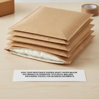 China High Tear Resistance Padded Kraft Paper Mailer Affordable Alternative To Plastic Mailers Packaging Choice For Business Shipments for sale