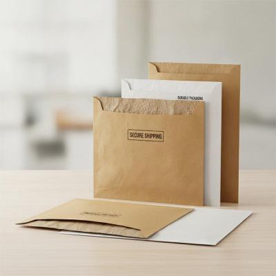 China Lightweight Paper Padded Mailer High Tear Resistance Brown Or White Envelope Providing Durable Secure Shipping Packaging for sale