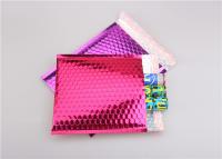 China Pink Metallic Bubble Mailers / Bubble Wrap Envelopes For Electronic Products for sale