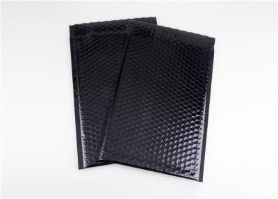 China Durable Black Metallic Bubble Mailers Biodegradable Waterproof For Shipping for sale