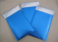 China Customized Printing Metallic Bubble Mailing Envelopes Blue Color For Shipping for sale