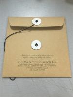 China Brown 000 Kraft Bubble Mailers 6x10 Kraft Paper Clasp String Tie Envelopes for sale
