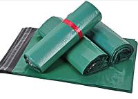 China Green Co-Extruded Plastic Shipping Envelopes Custom Printed Light Weight for sale